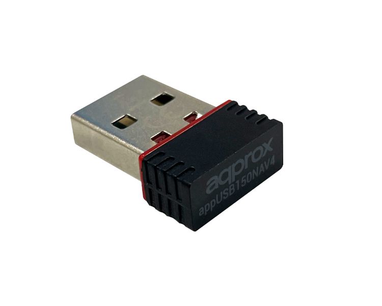 Approx APPUSB150NA V.4 Adaptador WiFi 150MB WPS USB - Red | antarti.com